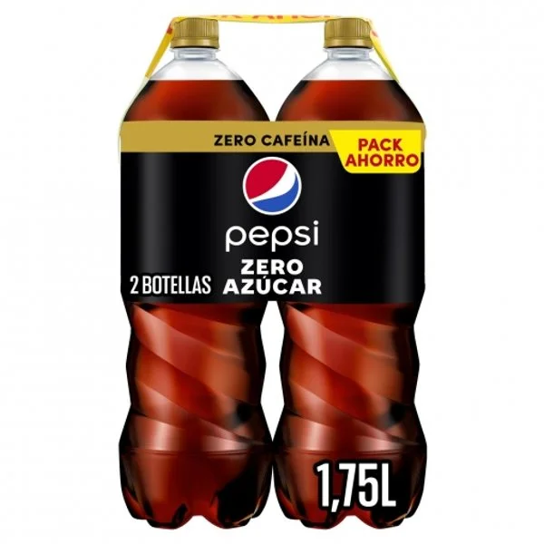 Pepsi zero azúcar zero cafeína pack de 2 botellas de 1,75 cl. en ...