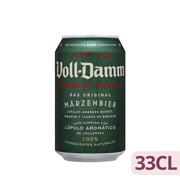 Cerveza VOLL-DAMM, lata 33 cl
