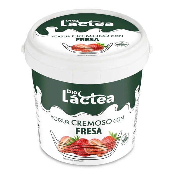 Yogur cremoso con fresa Dia Láctea tarrina 1 Kg en Dia