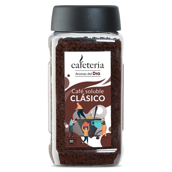 Café soluble normal Cafetería de Dia frasco 100 g - Dia