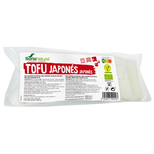 SORIA NATURAL Tofu japonés ecológico, con bajo contenido en grasas ...