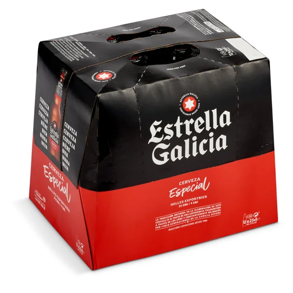 Cerveza especial Estrella Galicia botella 12 x 25 cl en Dia - Precio ...