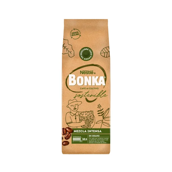 BONKA Café en grano mezcla intensa 500 g. en Alcampo - Precio ...