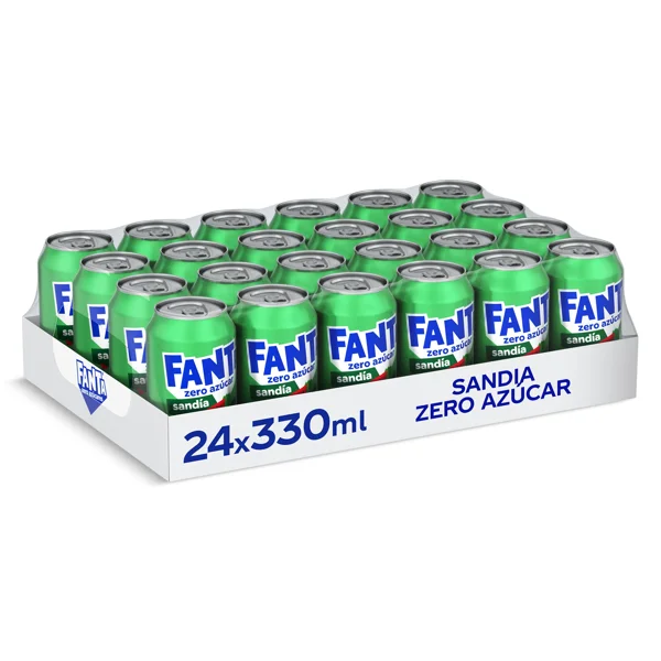 Refresco de sandía zero azúcares Fanta pack 24 x 33 cl en Dia - Precio ...