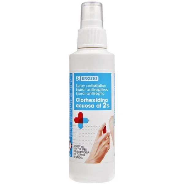 Antiseptico transparente clorhexidina 2% EROSKI, spray 100 ml - Precio ...