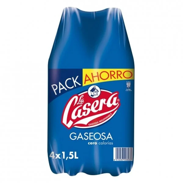 Gaseosa LA CASERA, pack 4x1,5 litros